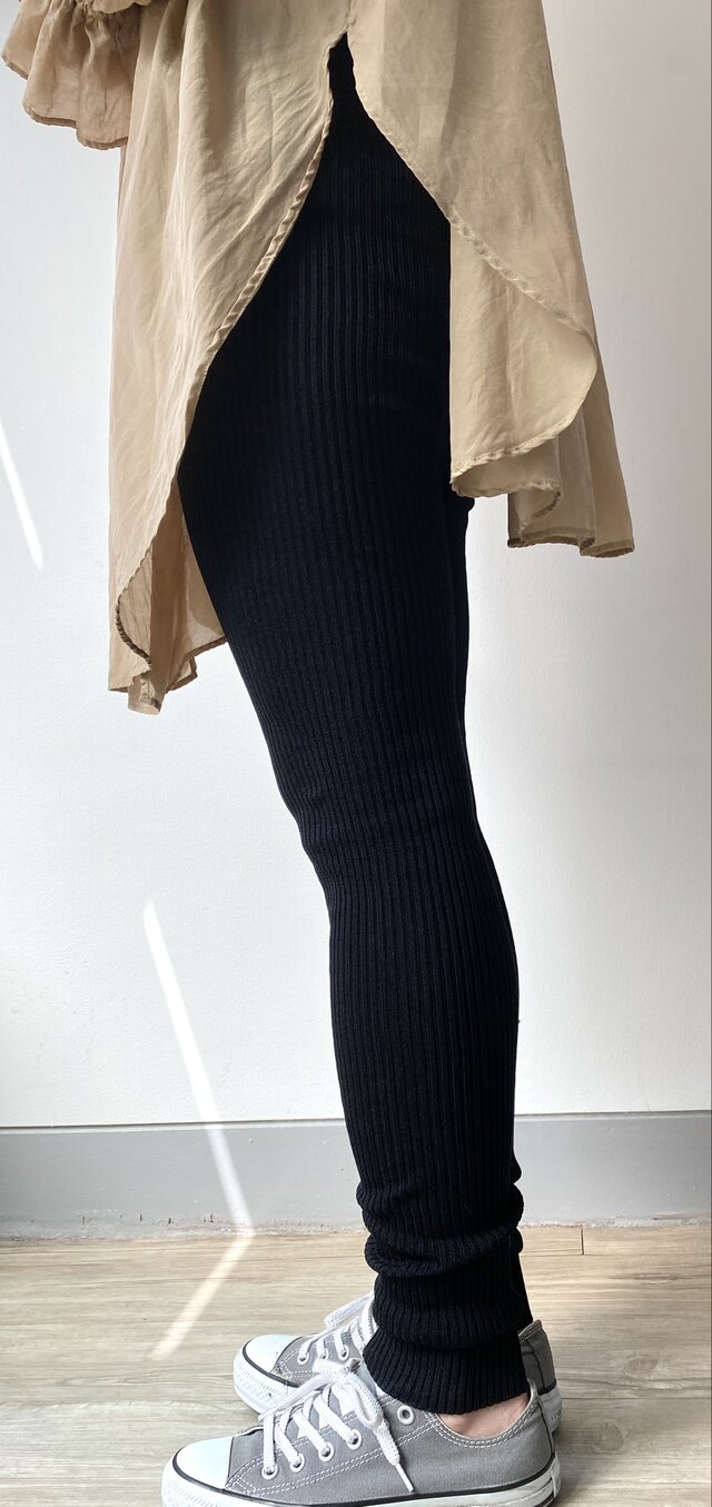 定番 シルクニット レギンス CAMEL | iichi ハンドメイド・クラフト作品・手仕事品の通販