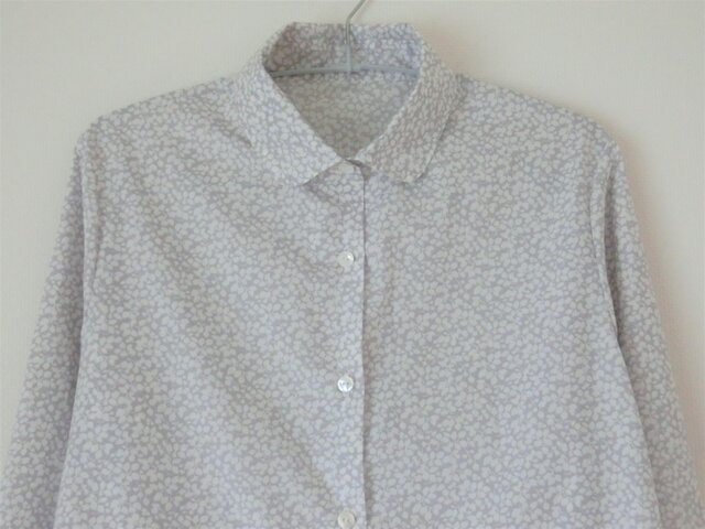 タナローン 長袖ブラウス light gray | iichi ハンドメイド・クラフト作品・手仕事品の通販