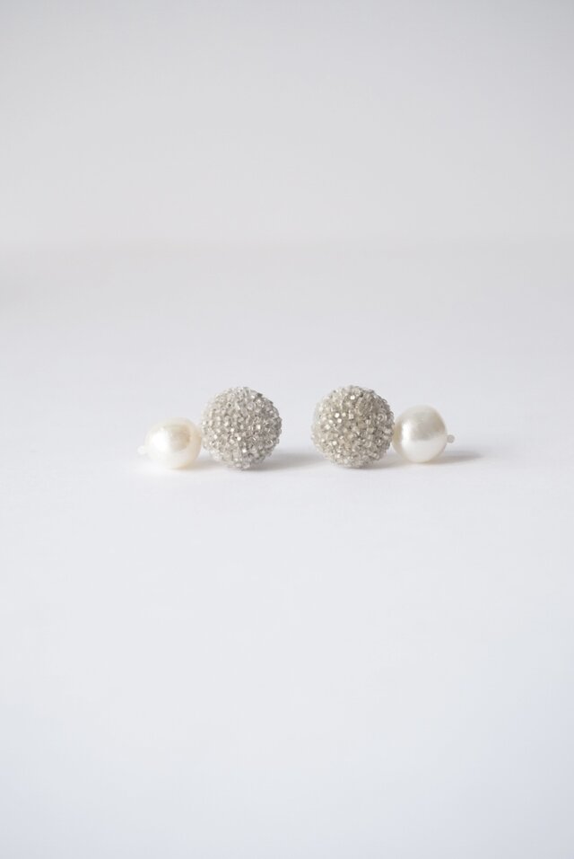 受注製作「fragment of the sand」pierce-01 | iichi ハンドメイド・クラフト作品・手仕事品の通販