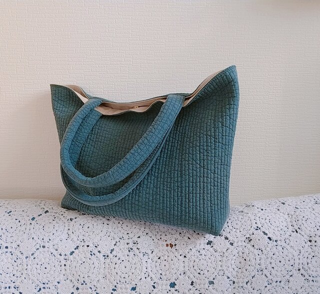 インディアンティール ヌビくったりトートバッグxl | iichi 日々の暮らしを心地よくするハンドメイドやアンティークのマーケットプレイス