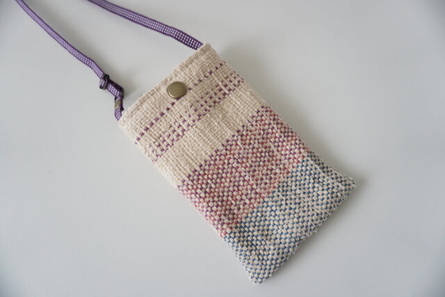 スマホポシェット 短め革ストラップタイプ | iichi ハンドメイド・クラフト作品・手仕事品の通販