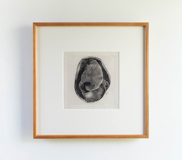 銅版画 "sun hat#2"（額装） | iichi ハンドメイド・クラフト作品・手仕事品の通販