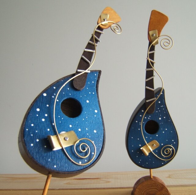 星空バージョン♪アコギな小さなオブジェ～GTA-7 | iichi ハンドメイド・クラフト作品・手仕事品の通販