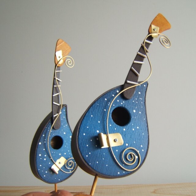 星空バージョン♪アコギな小さなオブジェ～GTA-7 | iichi ハンドメイド・クラフト作品・手仕事品の通販