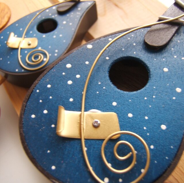 星空バージョン♪アコギな小さなオブジェ～GTA-7 | iichi ハンドメイド・クラフト作品・手仕事品の通販