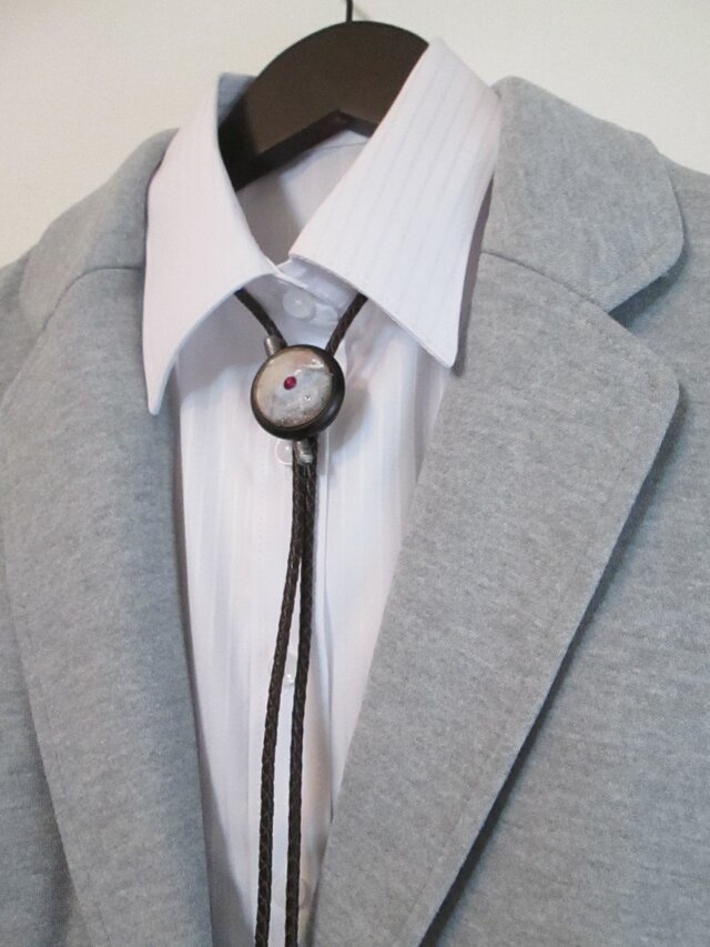 ループタイSサイズ 紐の長さ95cm 品名:冬霜の色 | iichi ハンドメイド・クラフト作品・手仕事品の通販