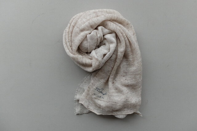 リネンニット リバーシブルストール Lブラウン×ホワイト | iichi 日々の暮らしを心地よくするハンドメイドやアンティークのマーケットプレイス