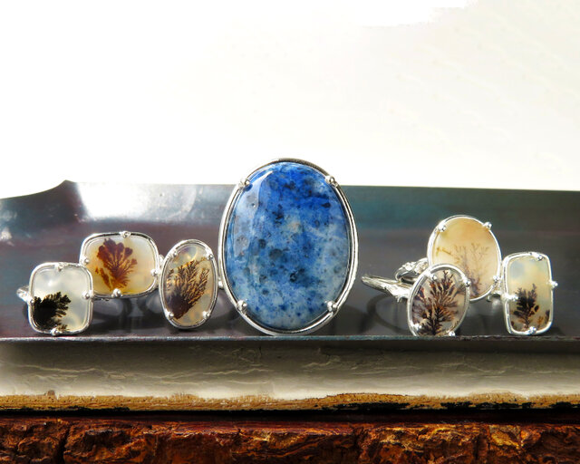 デンドリティック アゲートリング / Dendritic Agate Ring 5e | iichi ハンドメイド・クラフト作品・手仕事品の通販