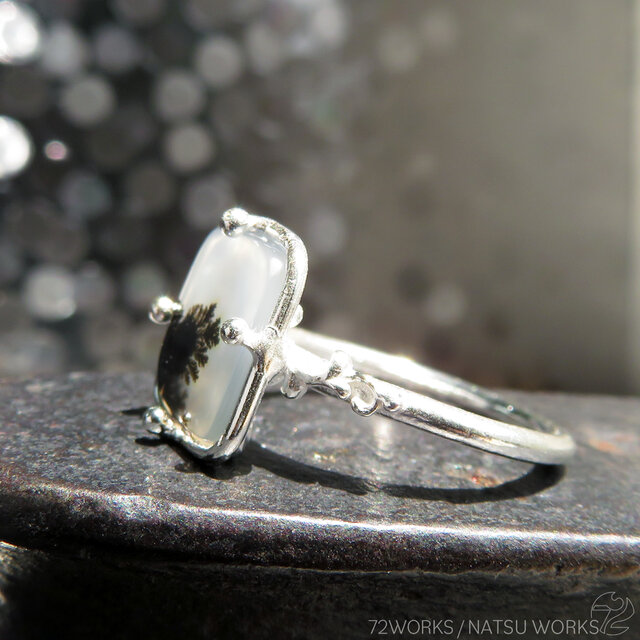 デンドリティック アゲートリング / Dendritic Agate Ring 5h | iichi ハンドメイド・クラフト作品・手仕事品の通販