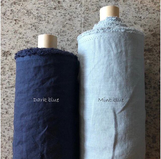 Spring Court /French Linen100% Mint blue | iichi 日々の暮らしを心地よくするハンドメイドやアンティークのマーケットプレイス