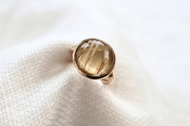 K10[ルチルの実]rutile quartz ring | iichi ハンドメイド・クラフト作品・手仕事品の通販
