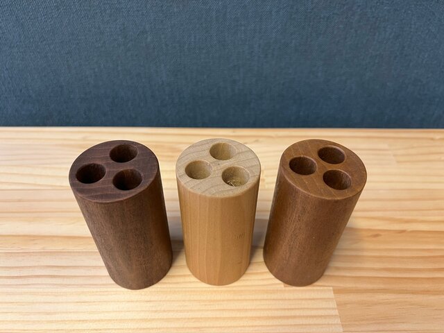 【送料無料】 ペンスタンド レンコン ナチュラル 50φ 10cm 3穴 | iichi ハンドメイド・クラフト作品・手仕事品の通販
