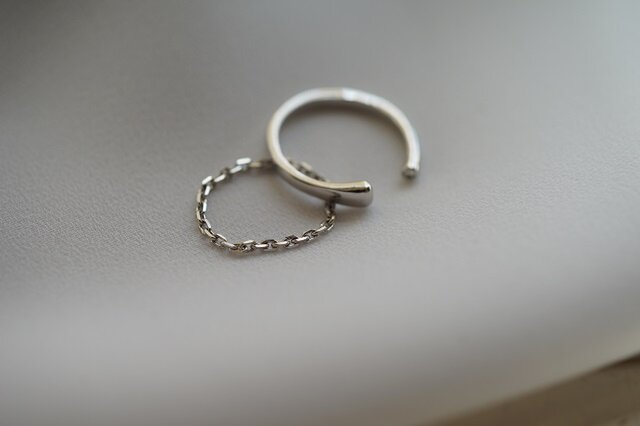 【U for you】Pt900 ripples open ring | iichi ハンドメイド・クラフト作品・手仕事品の通販