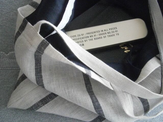 柔らかいTote StripeLinen | iichi ハンドメイド・クラフト作品・手仕事品の通販