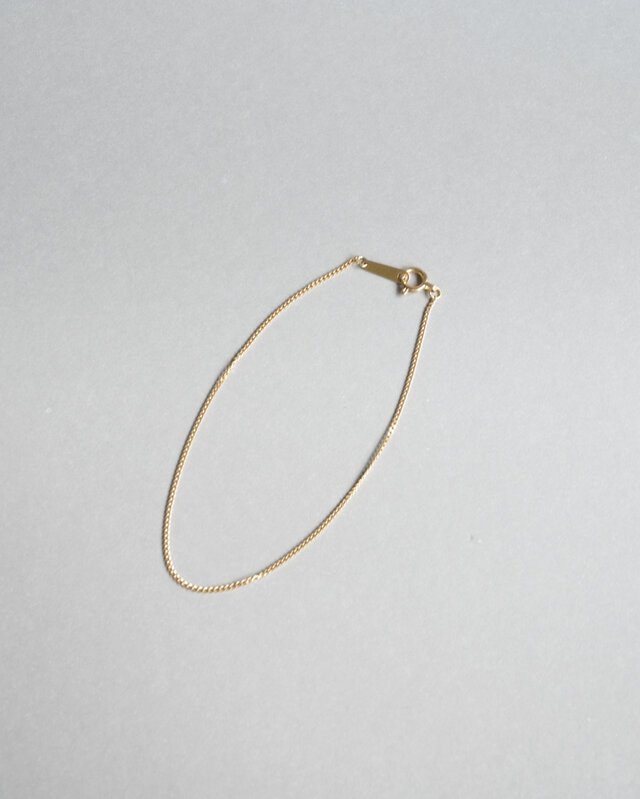 K18 string ブレスレット16cm（サイズオーダー対応商品） | iichi ハンドメイド・クラフト作品・手仕事品の通販