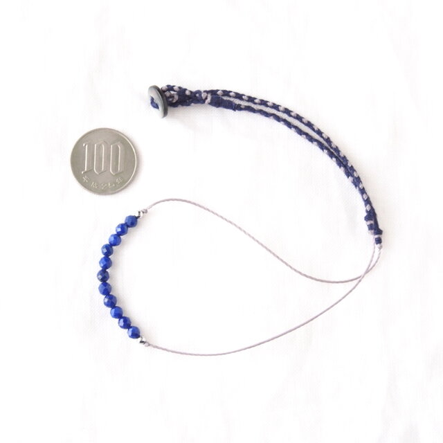Blue Line Short Necklace（ラピスラズリ） | iichi ハンドメイド・クラフト作品・手仕事品の通販