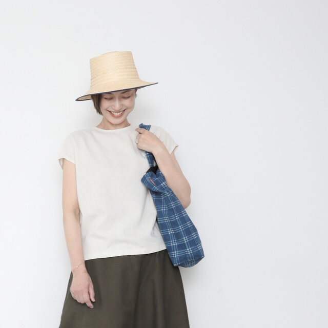 夏のお出かけセット2 / t.f.t.r tops kinari and kinchaku bag | iichi ハンドメイド・クラフト作品・手仕事品の通販