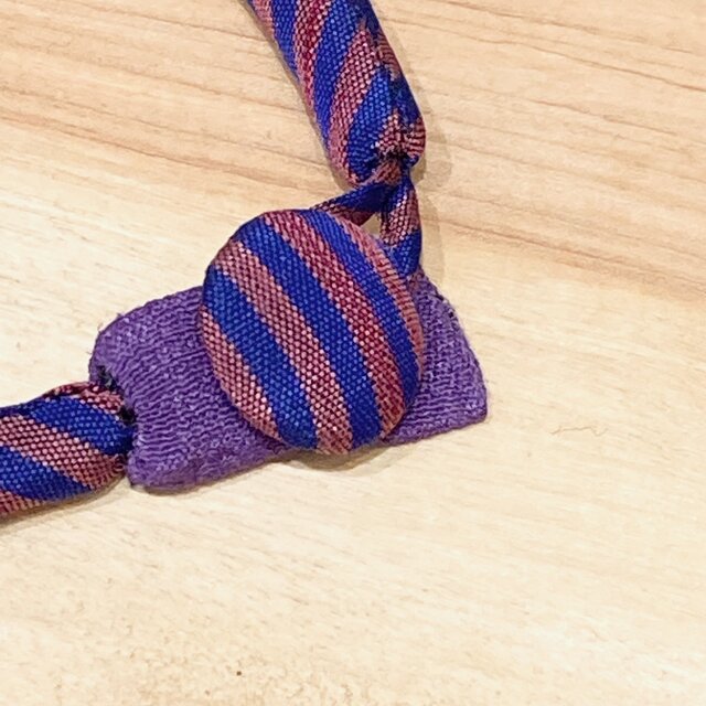 今津ようこ お花ネックレス（青紫） | iichi ハンドメイド・クラフト作品・手仕事品の通販