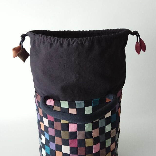 patchwork bucket bag | iichi ハンドメイド・クラフト作品・手仕事品の通販