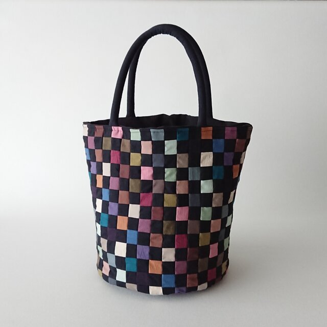 patchwork bucket bag | iichi ハンドメイド・クラフト作品・手仕事品の通販
