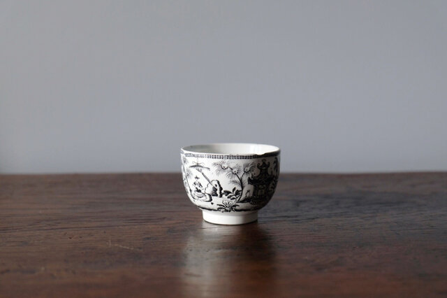 ジアン GIEN ボウル プチボウル カップ シノワズリ グリザイユ フランス アンティーク 0501244 b | iichi ハンドメイド・クラフト作品・手仕事品の通販