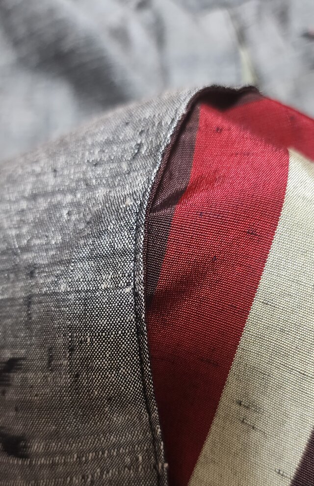 正絹紬 ツバメ ミディアム丈 切り換えフレアスカート M～L | iichi ハンドメイド・クラフト作品・手仕事品の通販