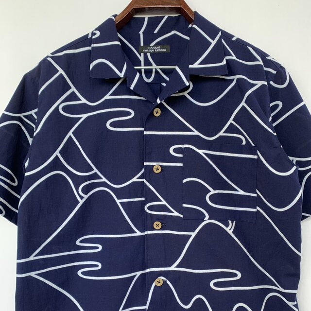 浴衣アロハシャツ メンズM | iichi ハンドメイド・クラフト作品・手仕事品の通販