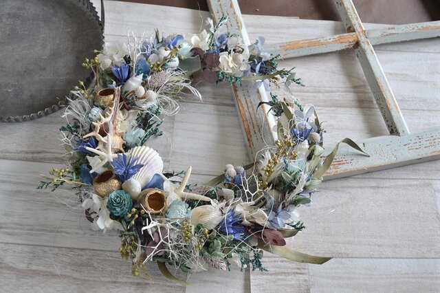 海の月wreath | iichi ハンドメイド・クラフト作品・手仕事品の通販