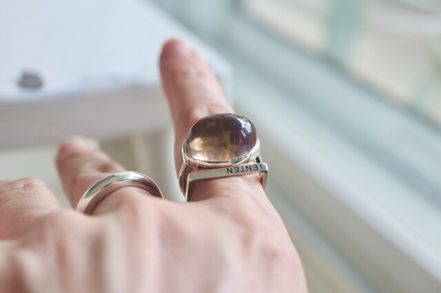 [orange×purpleのametrine]ring | iichi ハンドメイド・クラフト作品・手仕事品の通販