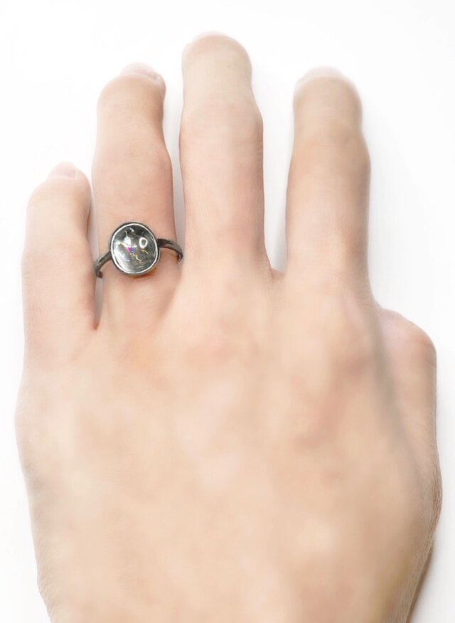 一点もの Iris Quartz リング シルバー No.7/ 受注制作 | iichi 日々の暮らしを心地よくするハンドメイドやアンティークのマーケットプレイス