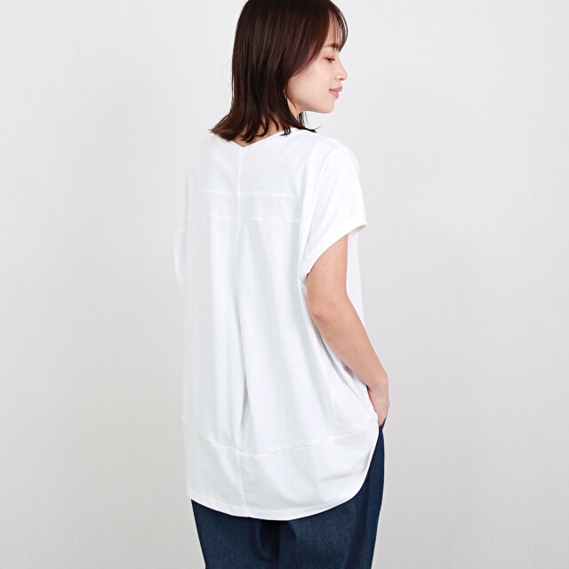 体のラインを拾わない ドルマンスリーブT ホワイト 0517WH | iichi ハンドメイド・クラフト作品・手仕事品の通販