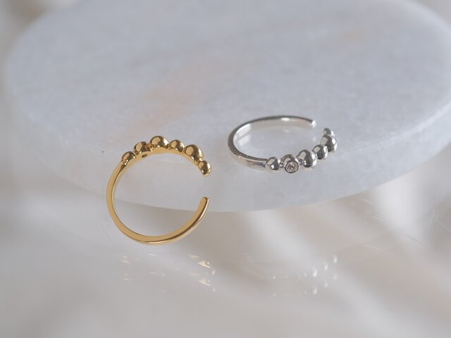 Diamond Tenging 2WAY ring ダイヤモンドリング シルバー イヤーカフ silver925 | iichi 日々の暮らしを心地よくするハンドメイドやアンティークの ...