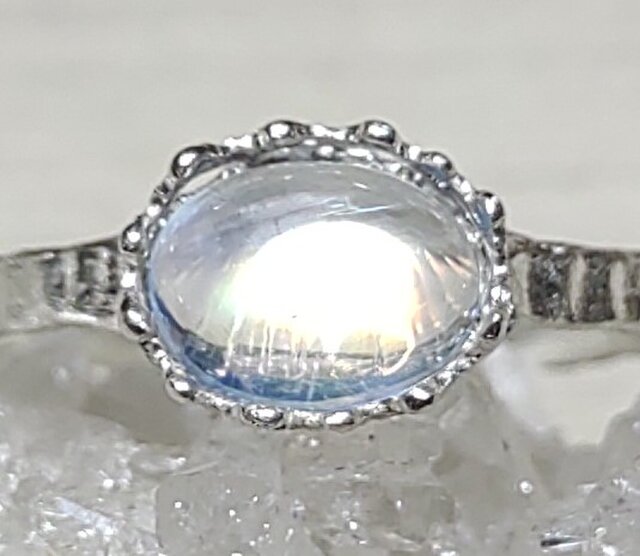 rainbow moon＊925 lace ring | iichi ハンドメイド・クラフト作品・手仕事品の通販