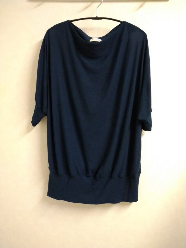 ゆったり、涼しげに、ドルマンスリーブのプルオーバー。NPO-126 | iichi ハンドメイド・クラフト作品・手仕事品の通販