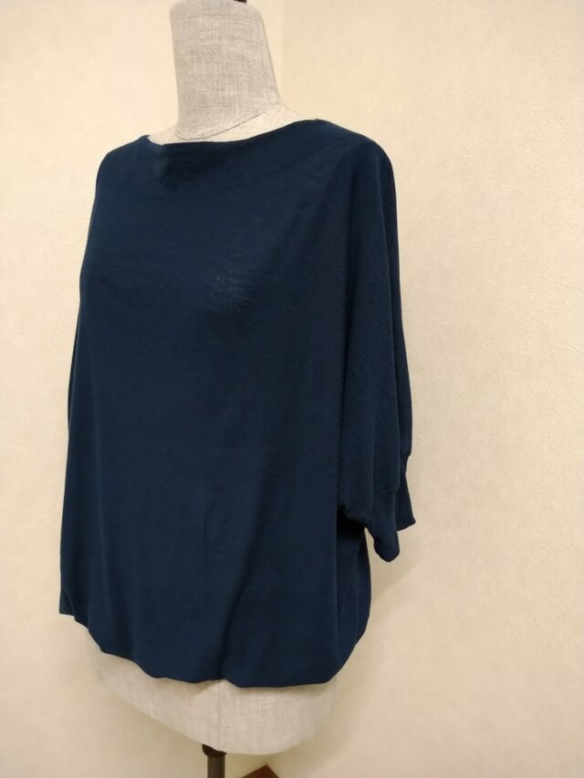 ゆったり、涼しげに、ドルマンスリーブのプルオーバー。NPO-126 | iichi ハンドメイド・クラフト作品・手仕事品の通販