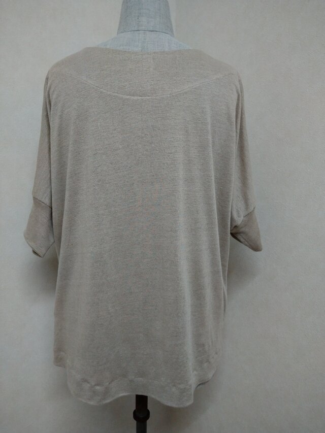 涼しげに麻ニットのドルマンスリーブ。VPO-125 | iichi ハンドメイド・クラフト作品・手仕事品の通販