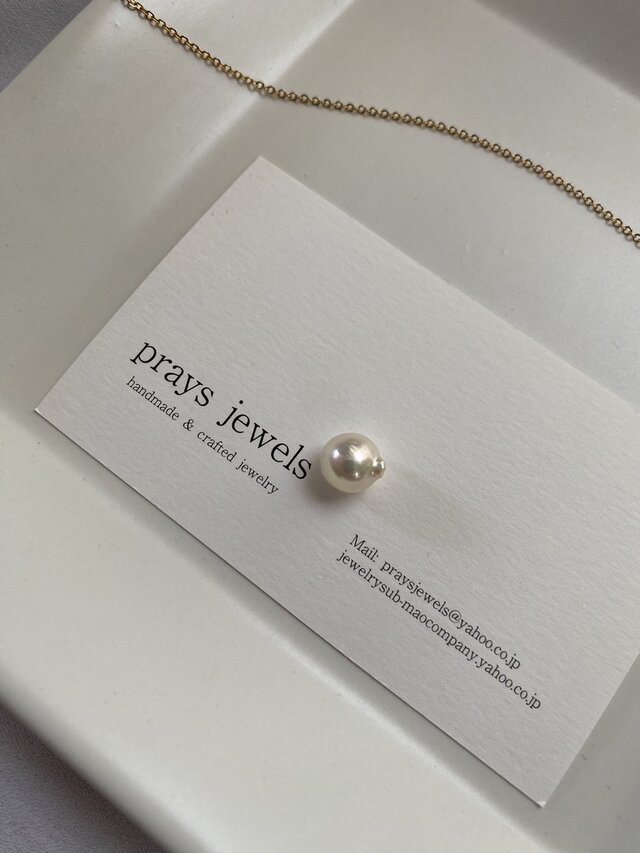 【スルーネックレスに】アコヤバロックドロップルース 8～10.5mm | iichi ハンドメイド・クラフト作品・手仕事品の通販