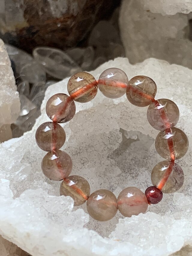 期間限定価格 オーラライト23とナポレオンが愛したお石カーネリアンの指輪 護符リング | iichi ハンドメイド・クラフト作品・手仕事品の通販