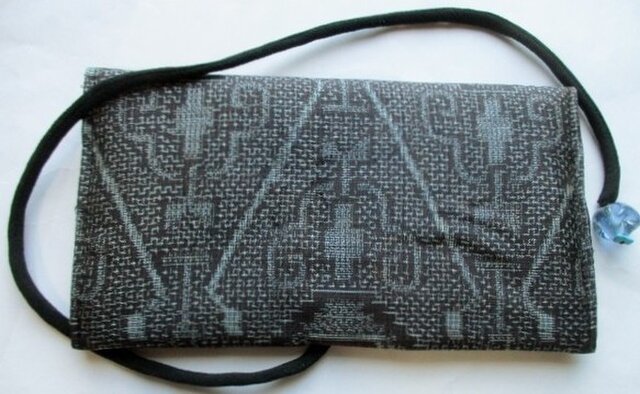 7194 色大島紬の着物で作った和風財布・ポーチ＃送料無料 | iichi ハンドメイド・クラフト作品・手仕事品の通販