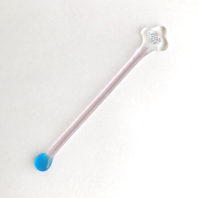 お花のマドラー short / ピンク クリア 2 | iichi ハンドメイド・クラフト作品・手仕事品の通販