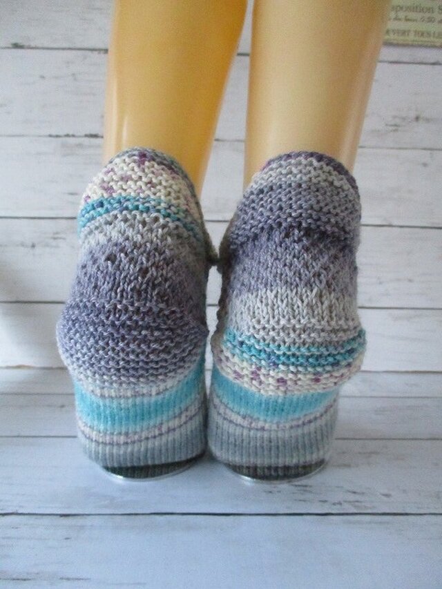 冷え取りソックス Opal Cotton KFS KFS 192 ブルートパーズ | iichi ハンドメイド・クラフト作品・手仕事品の通販