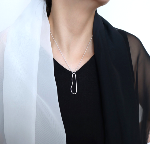 Water ripple 925水紋ペンダント チェーン付き | iichi ハンドメイド・クラフト作品・手仕事品の通販