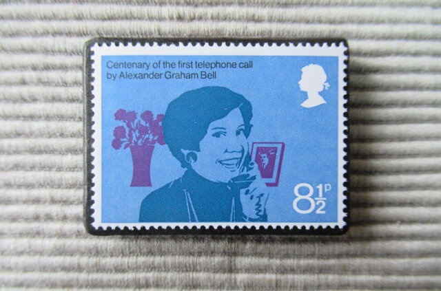 イギリス 切手ブローチ 8629 | iichi ハンドメイド・クラフト作品・手仕事品の通販