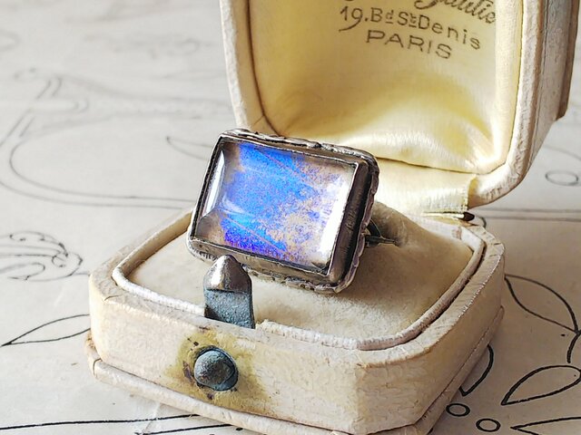 アンティーク モルフォ蝶 アールデコ ブローチ（23×17㎜） | iichi 日々の暮らしを心地よくするハンドメイドやアンティークのマーケットプレイス