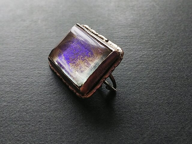 アンティーク モルフォ蝶 アールデコ ブローチ（23×17㎜） | iichi ハンドメイド・クラフト作品・手仕事品の通販