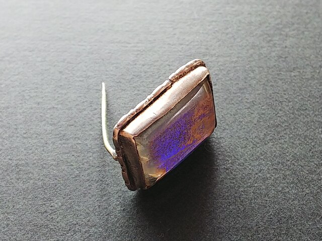 アンティーク モルフォ蝶 アールデコ ブローチ（23×17㎜） | iichi ハンドメイド・クラフト作品・手仕事品の通販