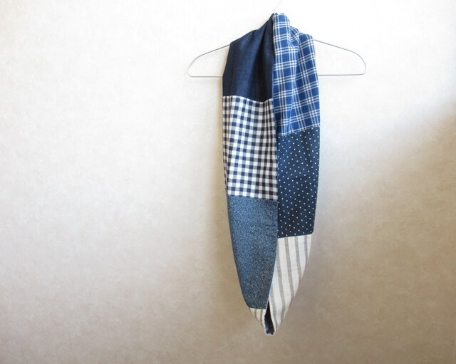 パッチワークのスヌード ダブルガーゼ 37 | iichi ハンドメイド・アンティーク・食品・ギフト・手作り