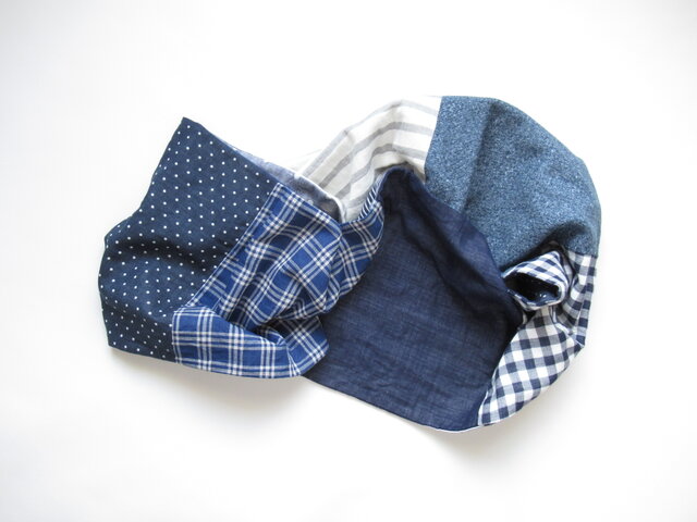 パッチワークのスヌード ダブルガーゼ 37 | iichi ハンドメイド・アンティーク・食品・ギフト・手作り