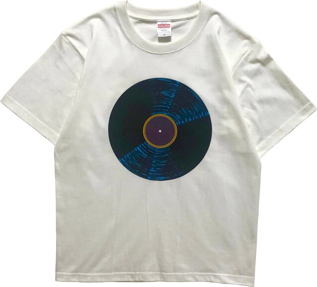 RECORD2 ・バニラホワイト・Tシャツ【2TN-020-VW】 | iichi 日々の暮らしを心地よくするハンドメイドやアンティークのマーケットプレイス