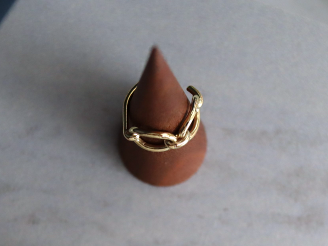 Chain ring真鍮チェーンリング | iichi ハンドメイド・クラフト作品・手仕事品の通販